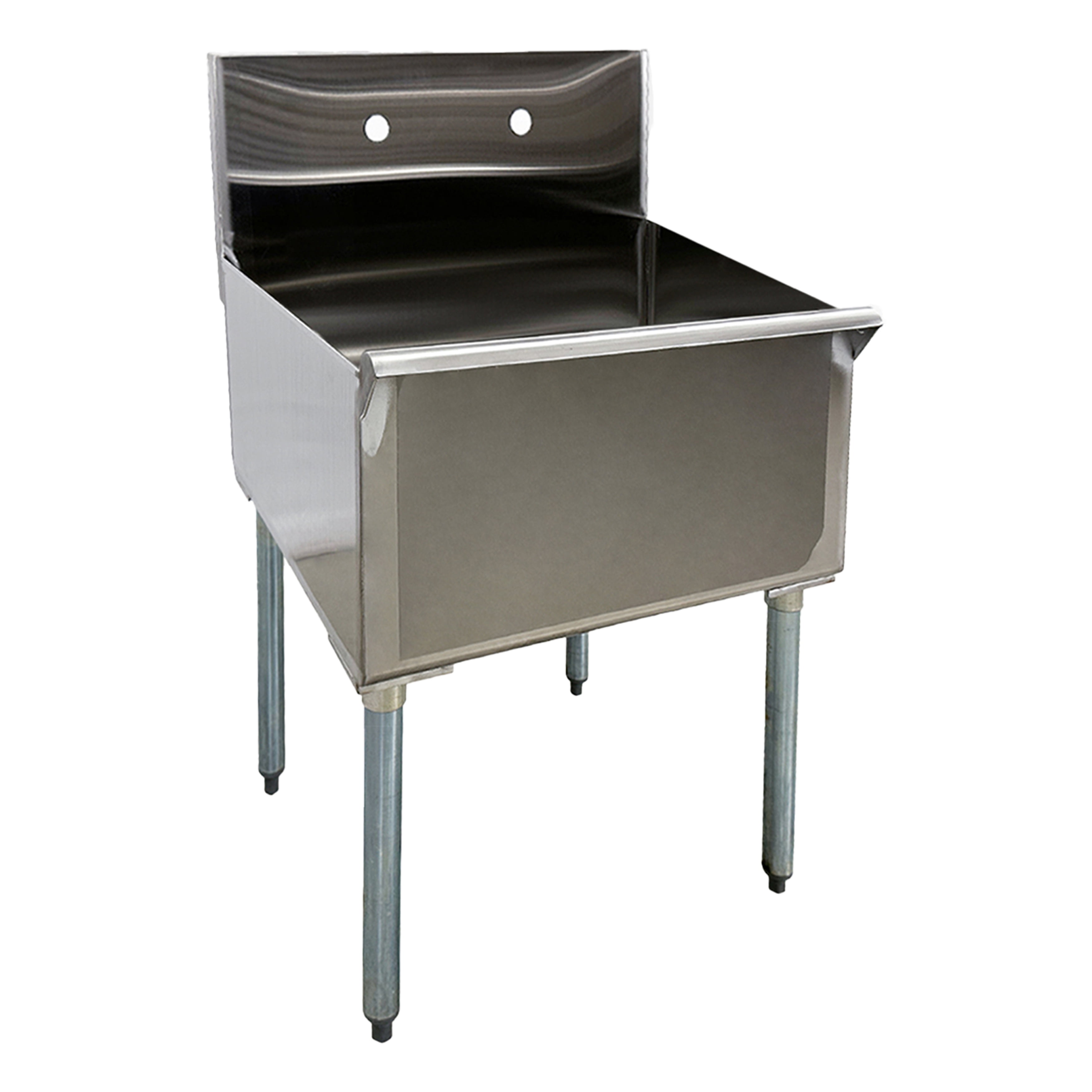 24 in. Commercial Stainless Steel Utility Sink with Drain 24.2''Wx27.5 ...