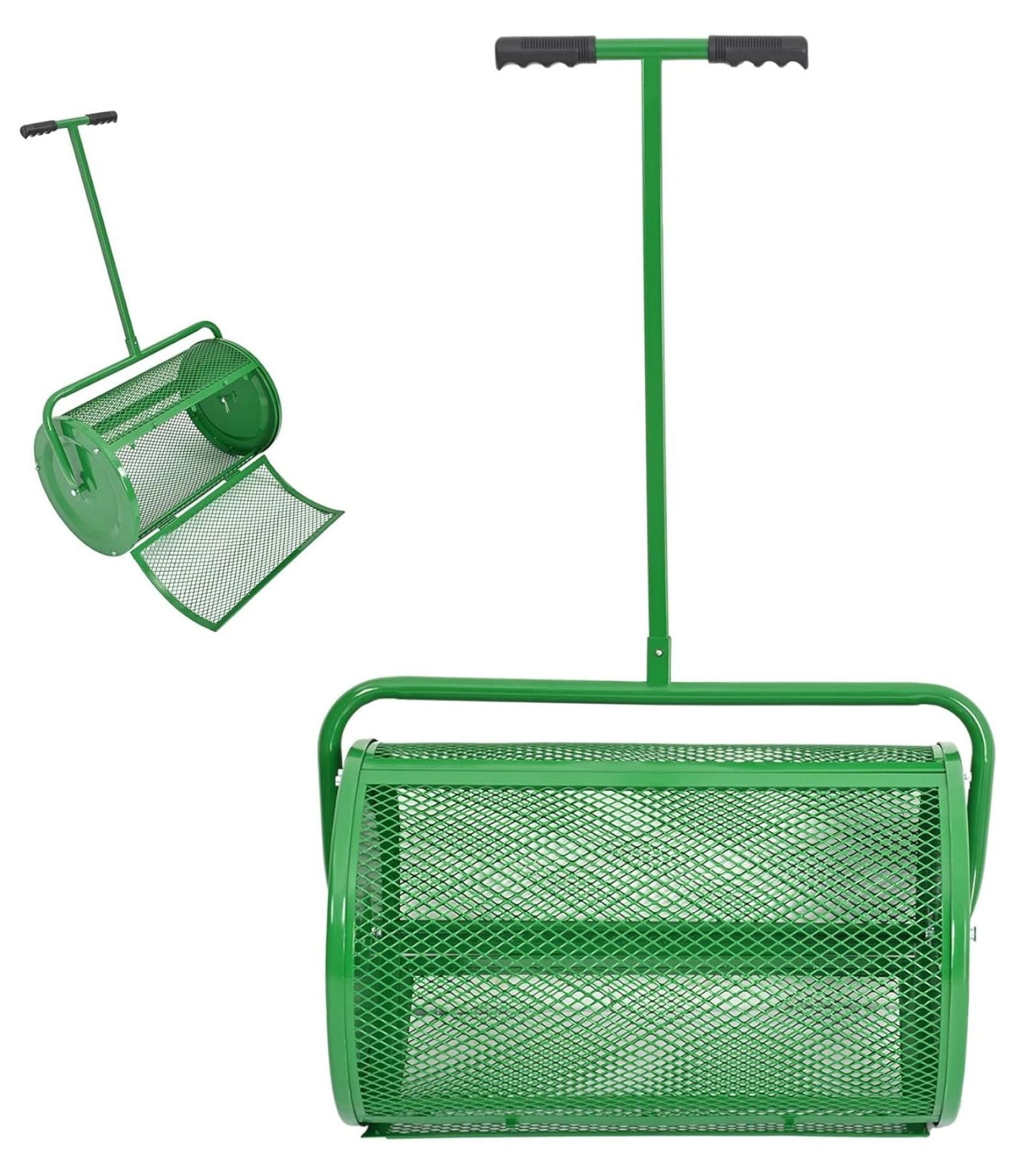 24 in Compost Spreader Peat Moss Spreader T-Shaped Handle for Planting ...