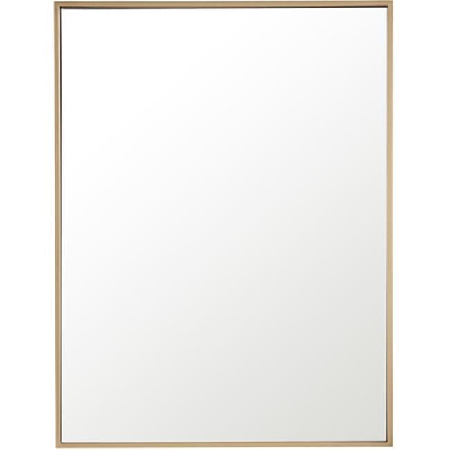 24 in. Eternity Metal Frame Rectangle Mirror, Brass - Walmart.com