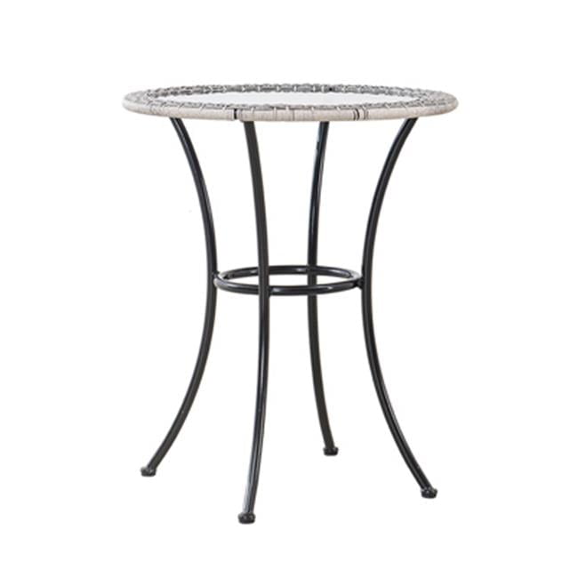 24 in. Four Seasons Courtyard Marbel Wicker Bistro Table - Walmart.com