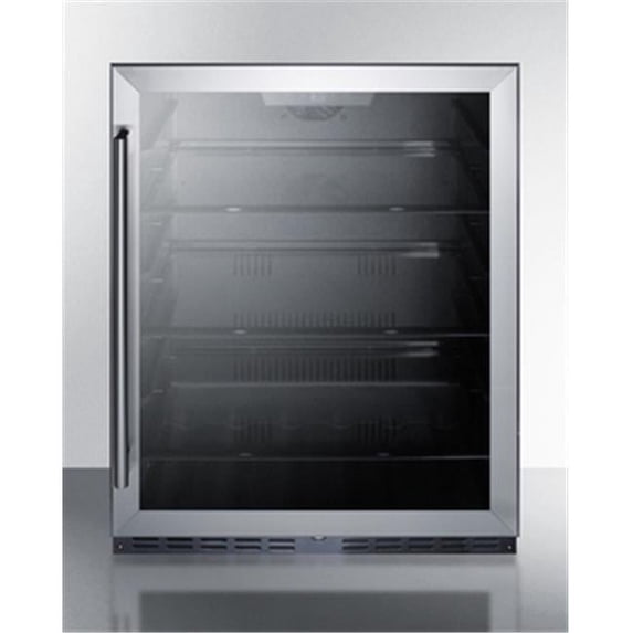 24 in. Freestanding Counter Depth Compact Refrigerator, Stainless Steel ...