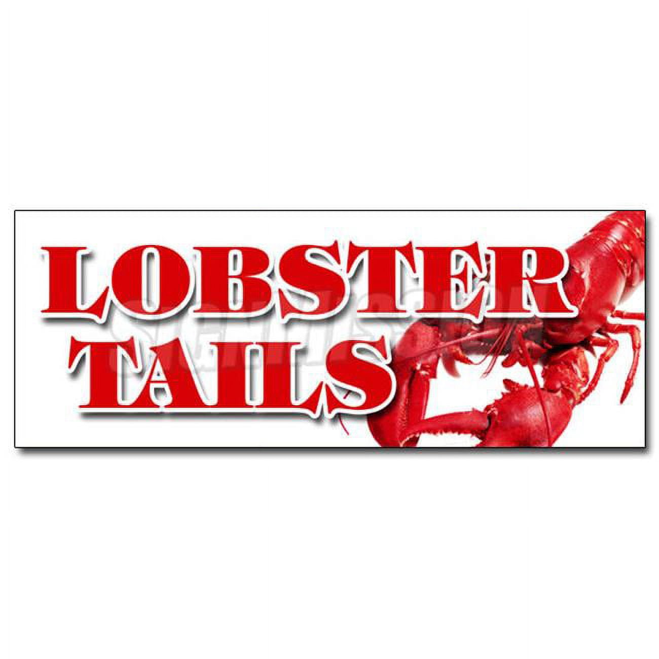 24 in. Lobster Tails Decal Sticker - Seafood Fresh Dinner Special Catch ...