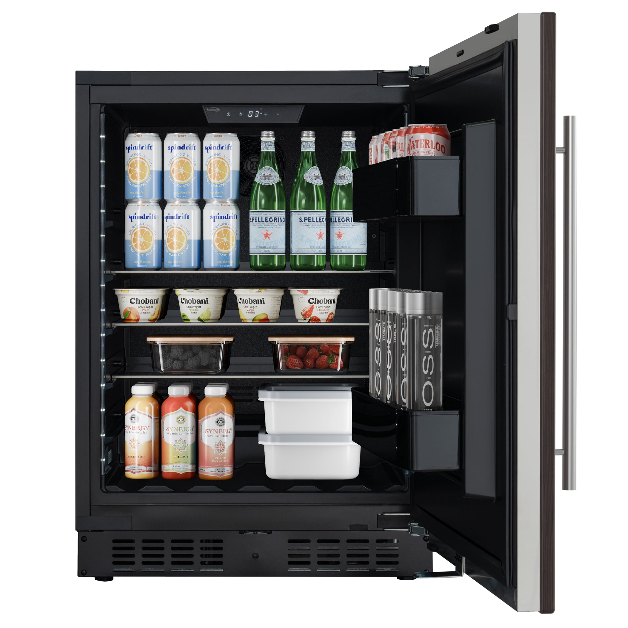 24 in. Panel Ready Compact Refrigerator, 5 cu. ft. in Black (KM-BIR5C ...