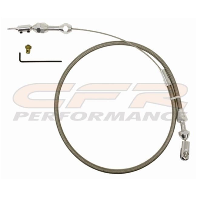 24 in. Stainless Steel Braided Throttle Cable kit - Tuned Port ...