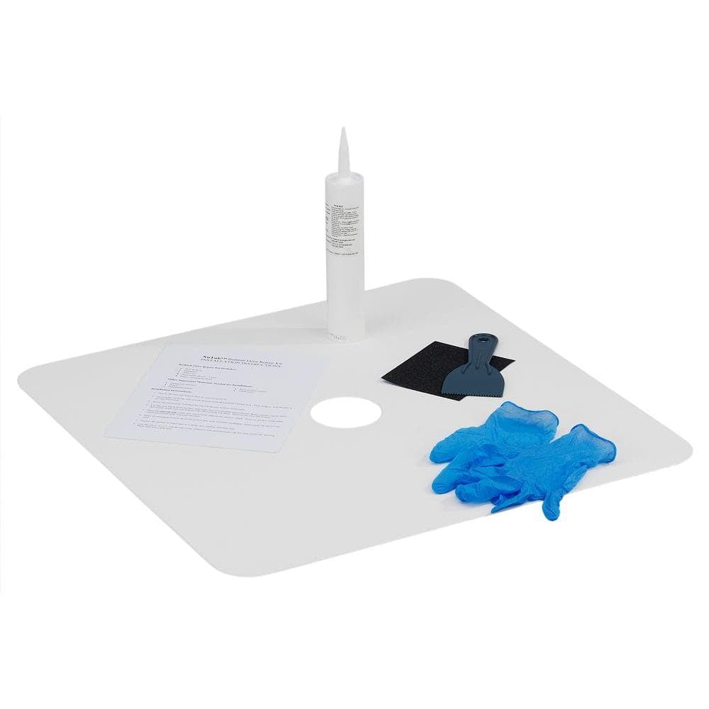 24 in. W x 24 in. L Shower Floor Repair Inlay Kit, White - Walmart.com