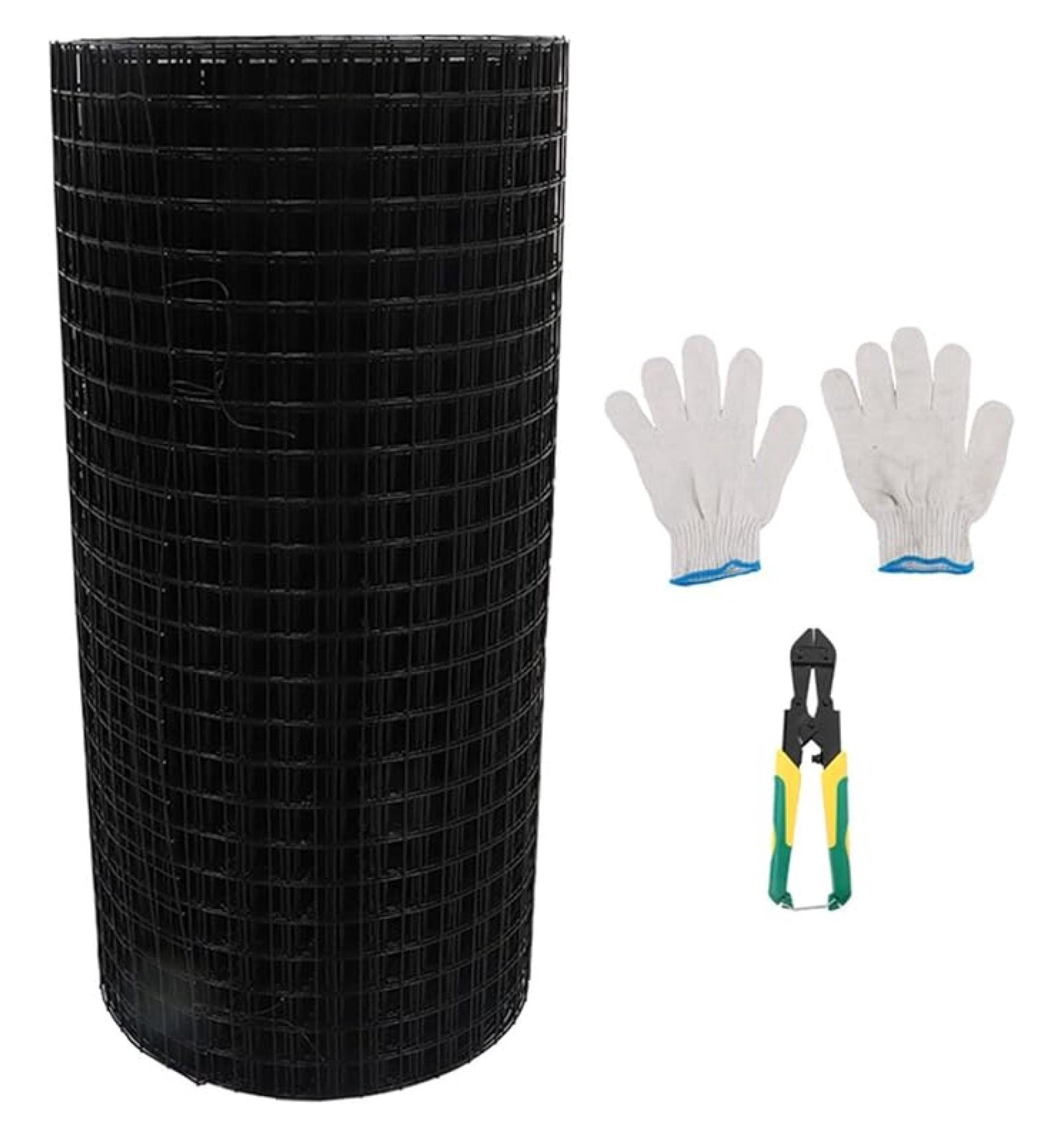 24 in x 100 ft Cloth, 1 in Chicken Wire Fence with Pliers and Glove for ...