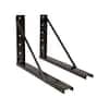 24 in. x 24 in. Welded Black Structural Steel Mounting Brackets ...