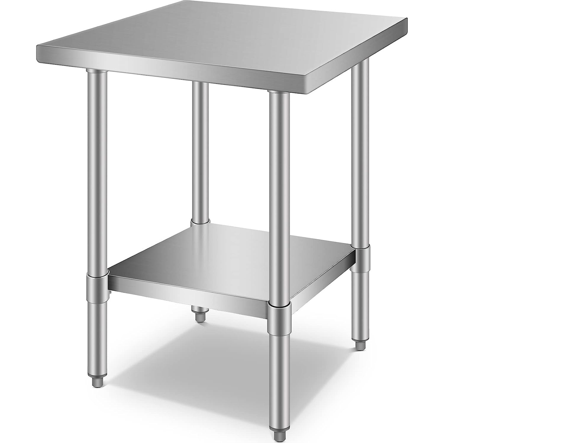 24 in. x 24 in. x34 in. 304 Stainless Steel Kitchen Utility Table ...