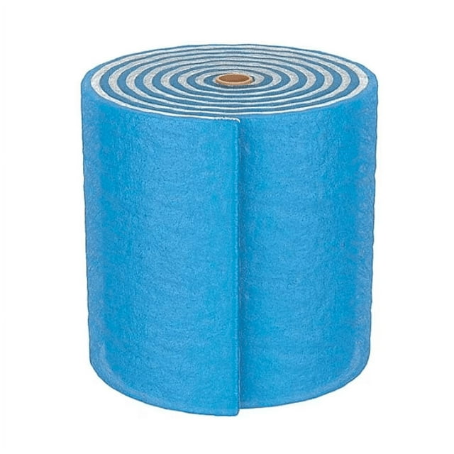 24 in x 90 ft x 1 in Polyester Air Filter Roll MERV 7, Blue/White ...