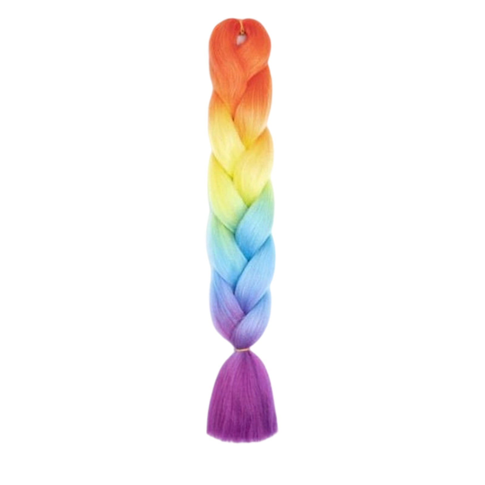 24 inch Colored Synthetic Braiding Hair Stylish Gradient Colors Hair ...