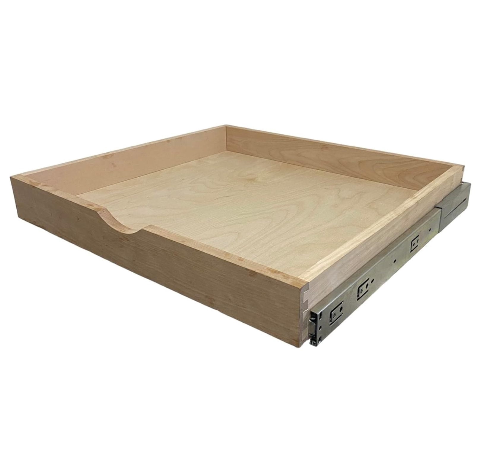24 inch DIY Non-Assembled Birch Wood, Cabinet Pull-Out Shelf, Slide Out ...