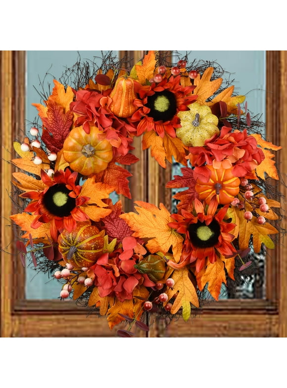 Fall Wreaths in Fall Floral Decor - Walmart.com