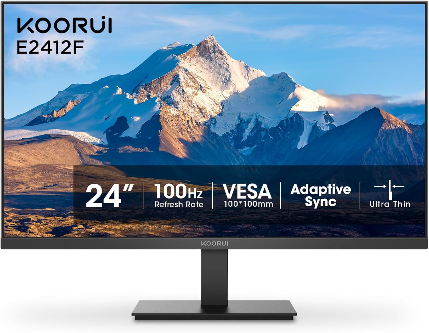 24-inch Full HD Monitor 1920x1080 100Hz VA Display 3000:1 Contrast HDMI ...