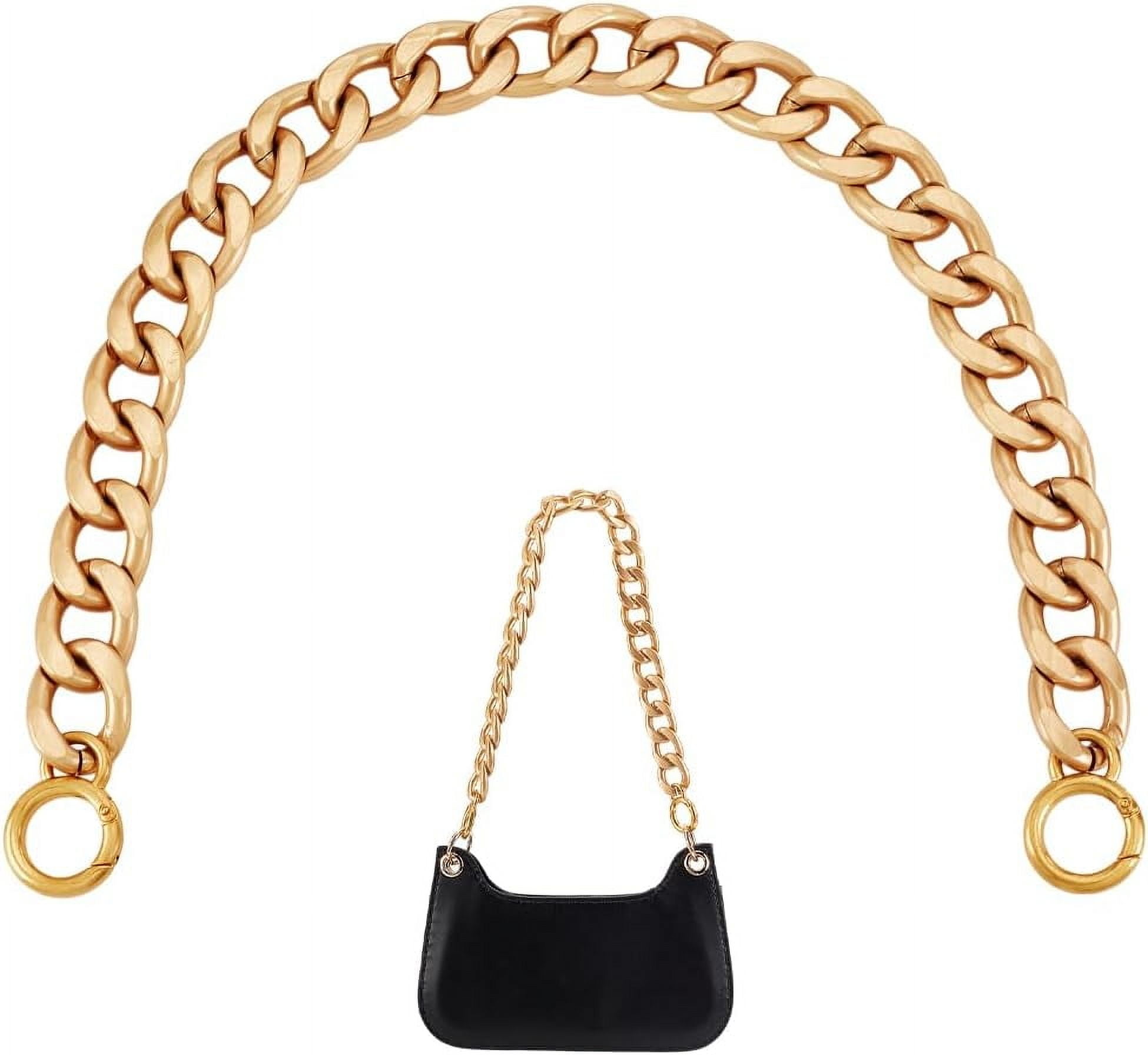24 inch Handbag Chain 1 inch Wide Heavy Chunky Aluminum Metal Purse ...