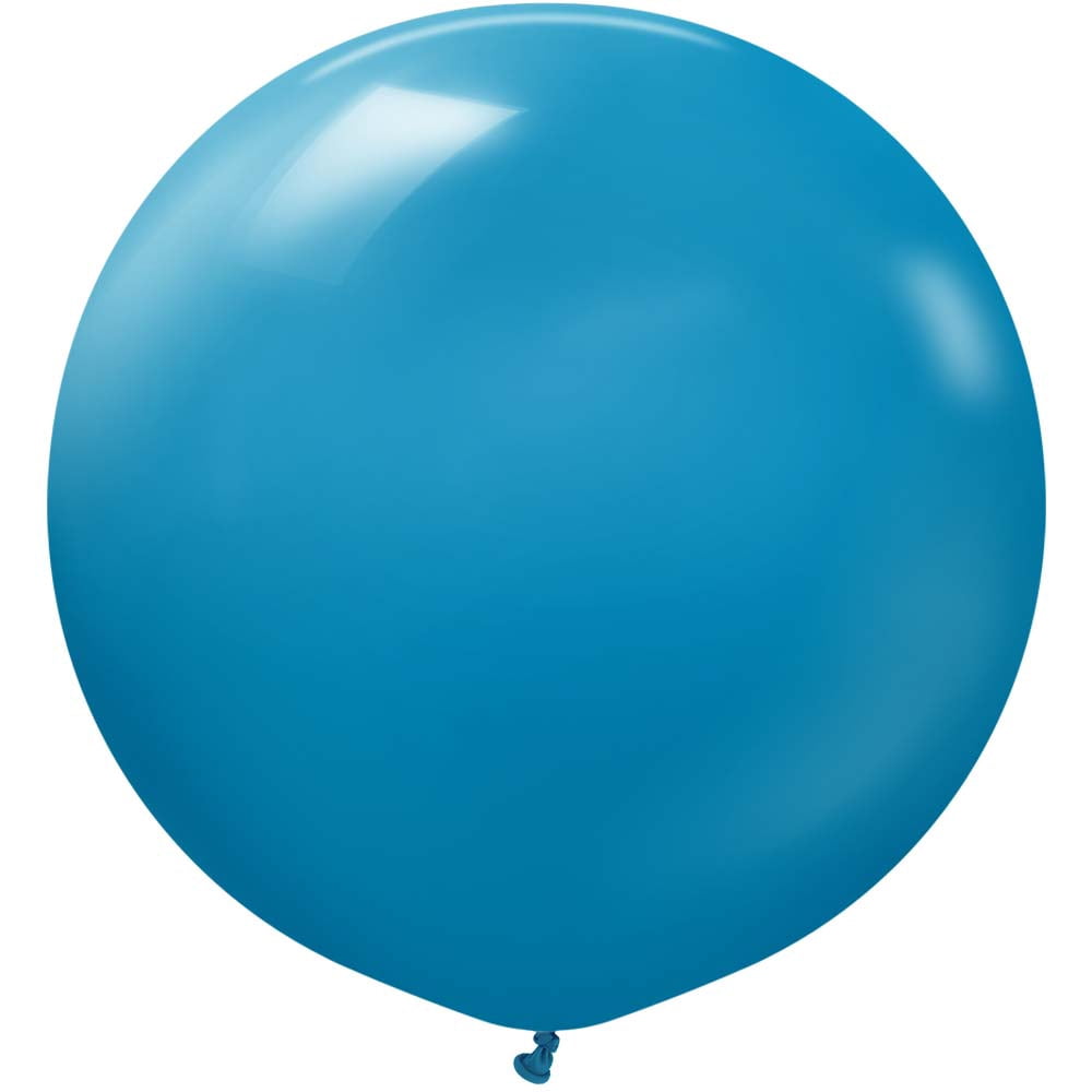 24 inch Kalisan Retro Deep Blue Latex Balloons (2 Pack) - Party ...