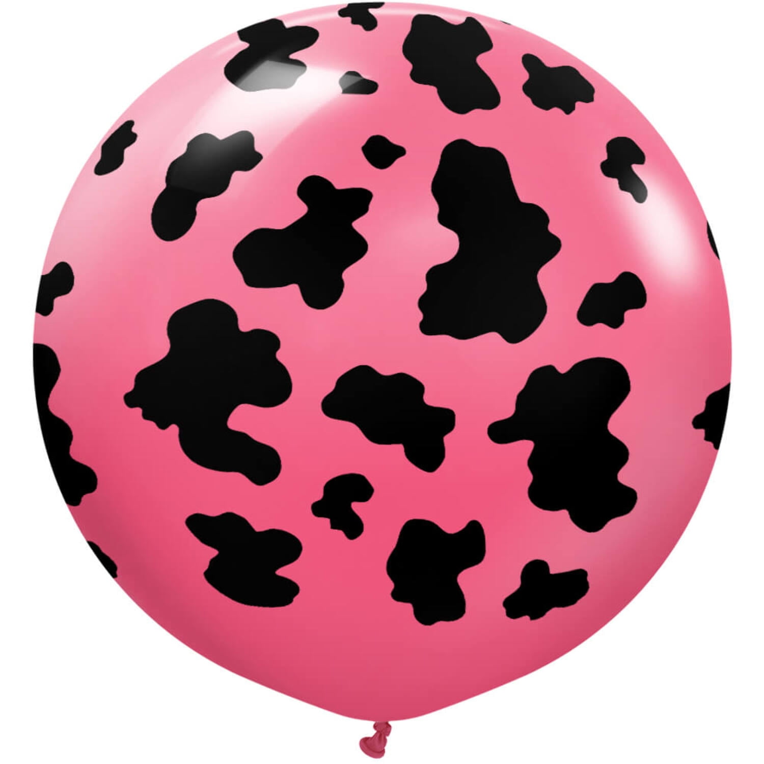 24 inch Kalisan Safari Cow - Fuchsia W/ Black Ink Latex Balloons (1 ...