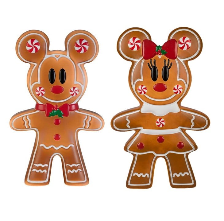 Disney 24 inch LED Lighted Gingerbread Mickey and Minnie Mouse Outdoor ...