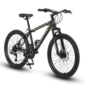 Huffy Scout Hardtail Mountain Bike, 24" Wheels, 21-Speeds, Disc Brakes ...