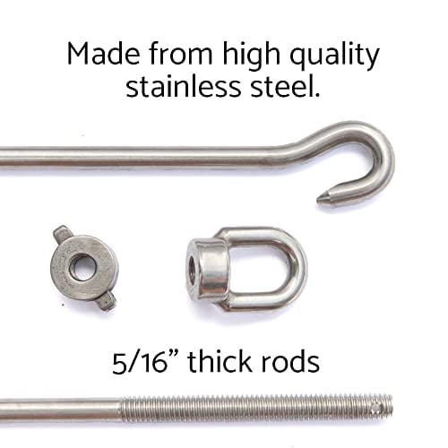 24-inch Pot Hangers (2 Kits) + Grow Chains (1 Set) - Hang and Connect ...