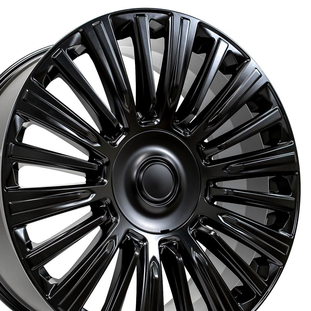 24 inch Replica Wheel for Cadillac Escalade - CA92 Satin Black 24x10 ...