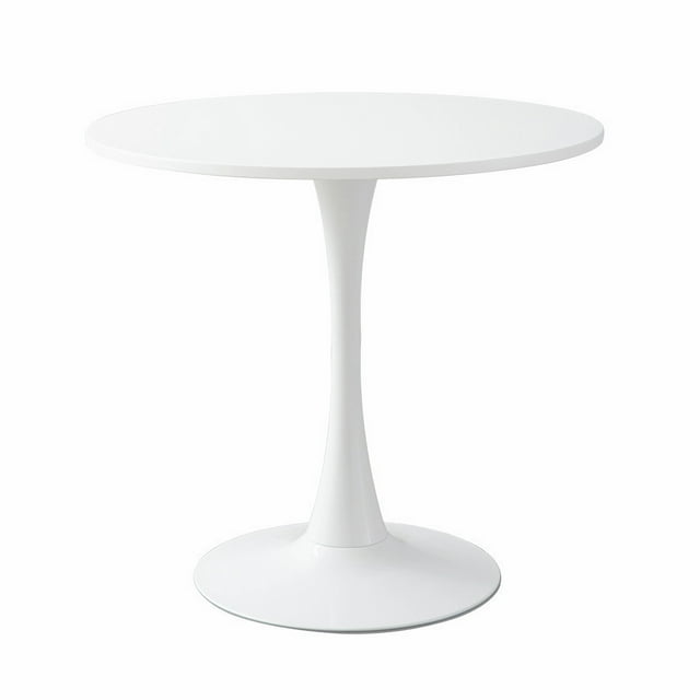 24 Inch Modern Round Dining Table for 2-4 People with MDF Top and ...