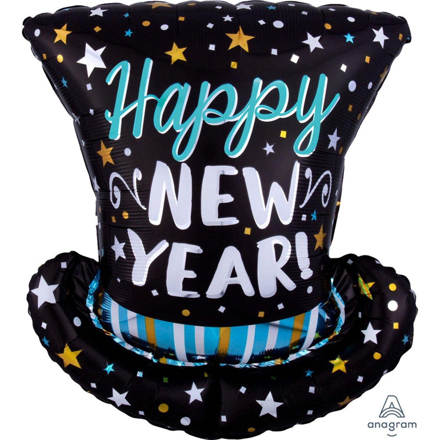 24 inch Satin Infused Top Hat Foil Mylar Balloon - Party Supplies ...