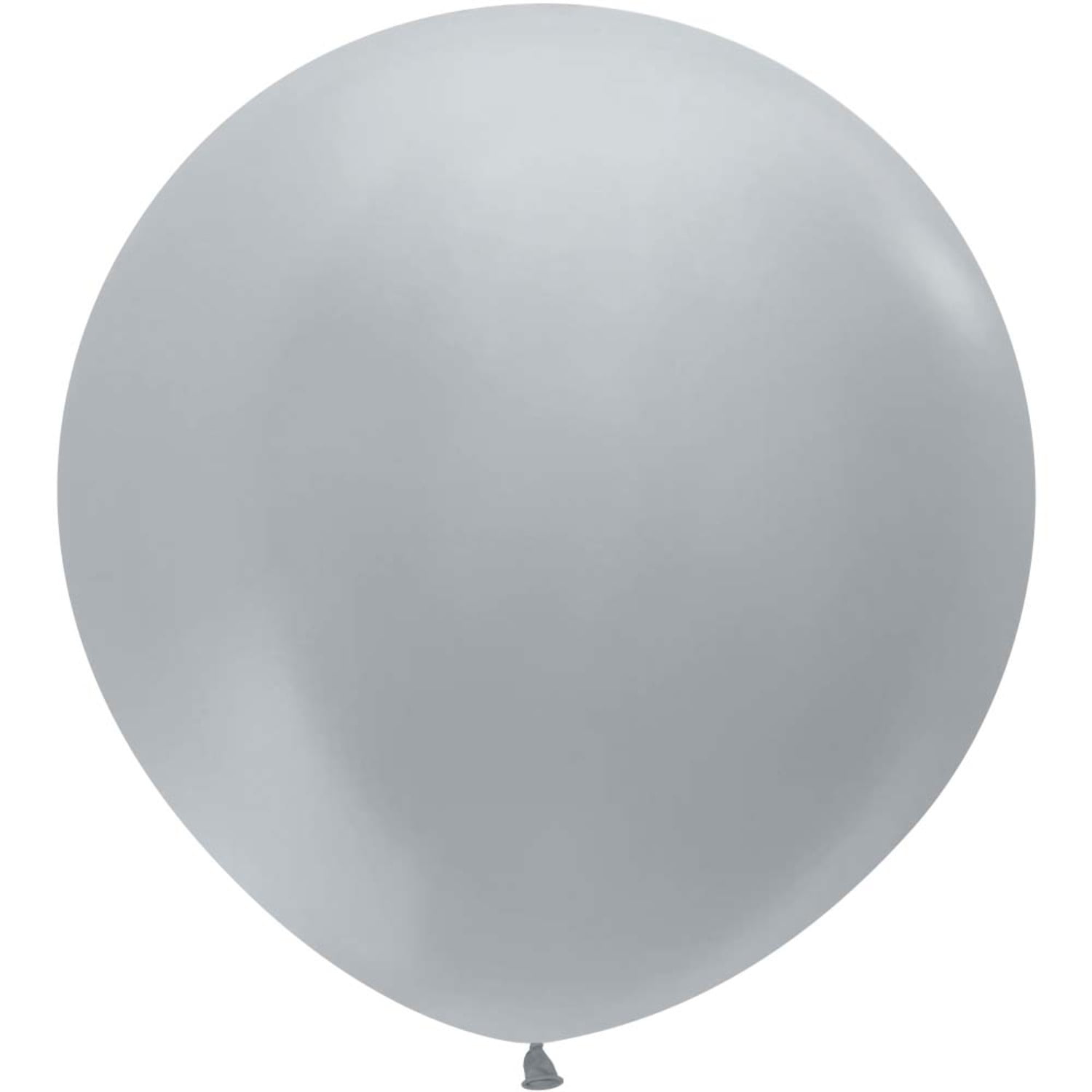 24 inch Sempertex Metallic Silver Latex Balloons (10 Pack) - Party ...