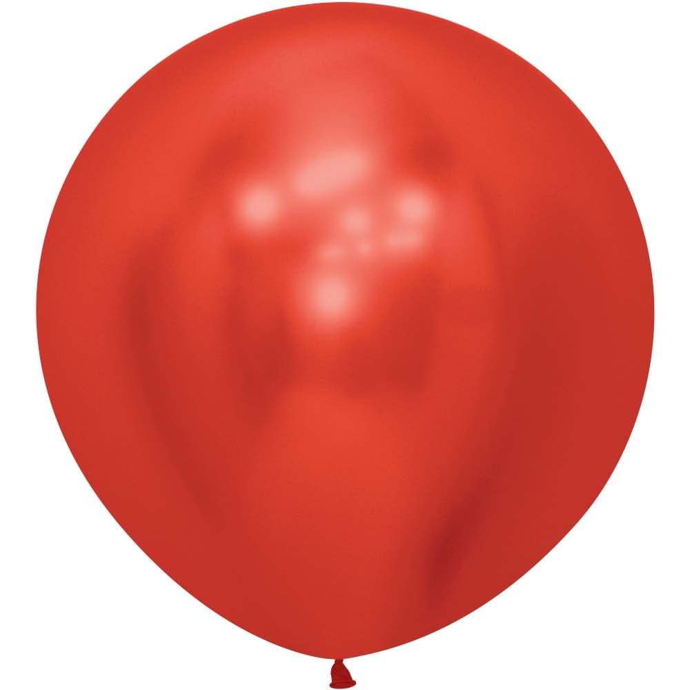 24 inch Sempertex Reflex Crystal Red Latex Balloons (10 Pack) - Party ...