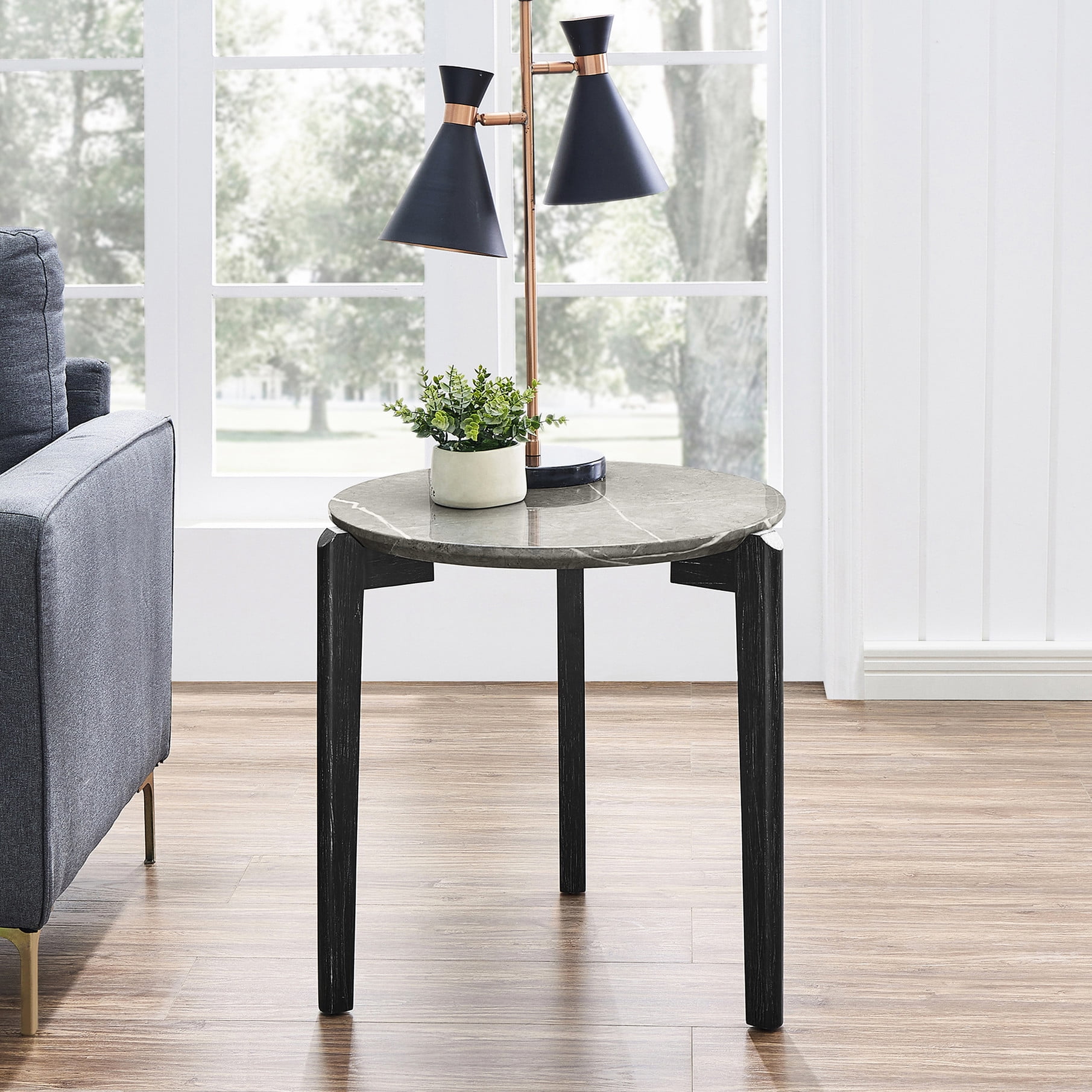 24-inch Small, MDF and Rubber Wood - Ensures Long - term Use - Living ...