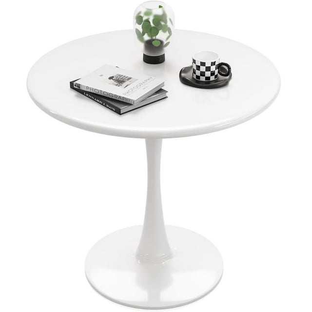 24 inch Small Round Dining Table for 2-4 People, Mid Century Modern ...