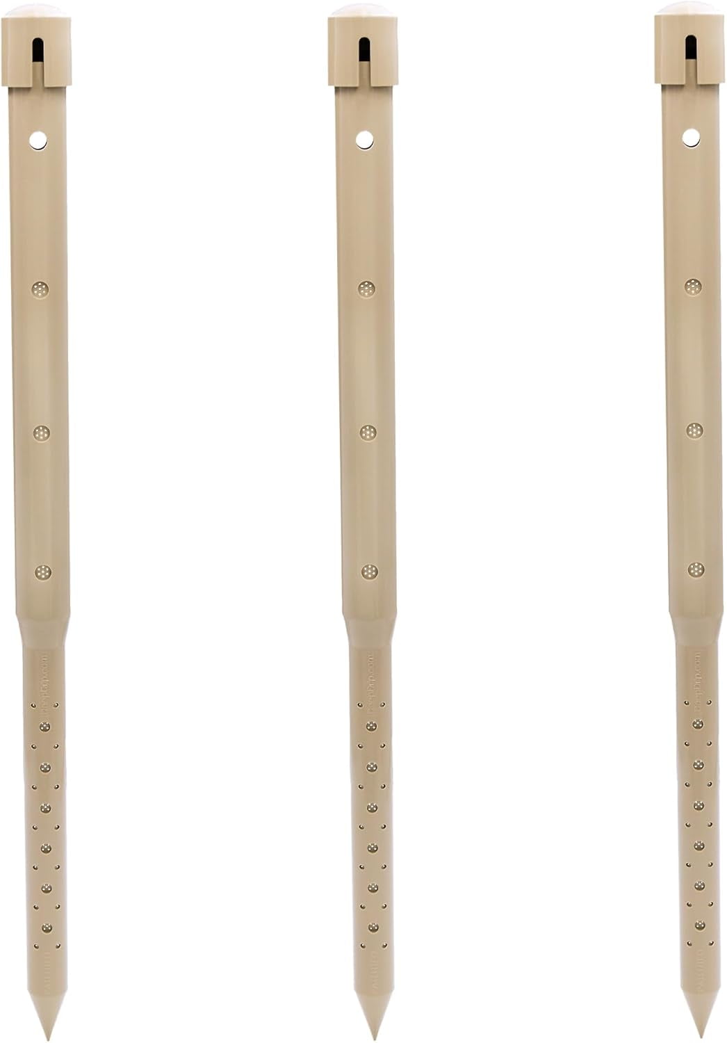 24-inch Tree Watering Stake (3 Pack, Tan) | UV-Protected ABS Plastic ...