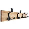 24-inch Wood Coat Rack Wall Mount With 4 Triple Hooks - Ideal For ...