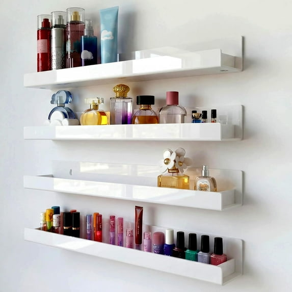 24 inches Wall Mounted Kids Bookshelf Clear Acrylic Display Book ...