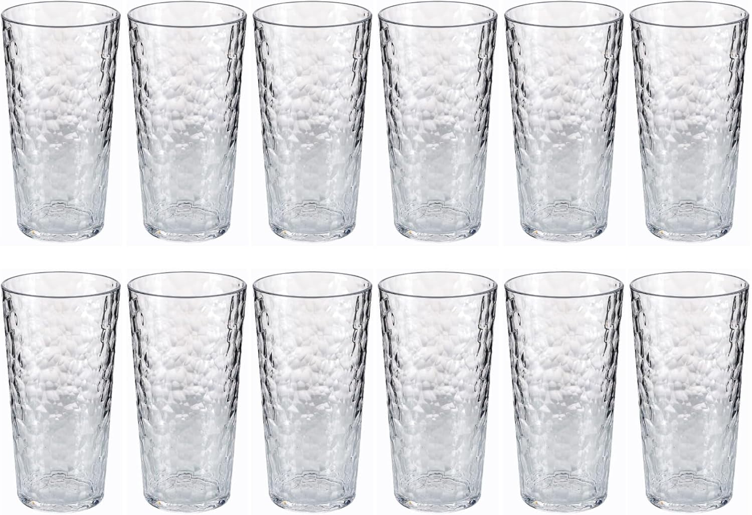 24-ounce Plastic Tumblers, Acrylic Drinking Glasses High-Balls ...