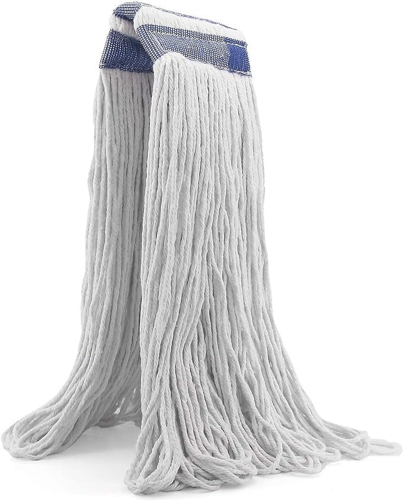 24 oz Loop-End Cotton String Mop Head, Heavy Duty String Mop Refills, 6 ...