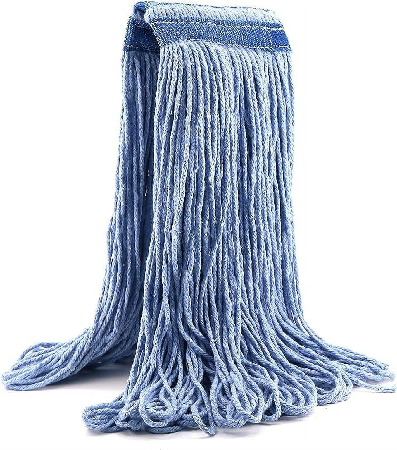 Tidy Monster, Cotton String Mop Head, 24 oz, Blue, Machine Washable ...