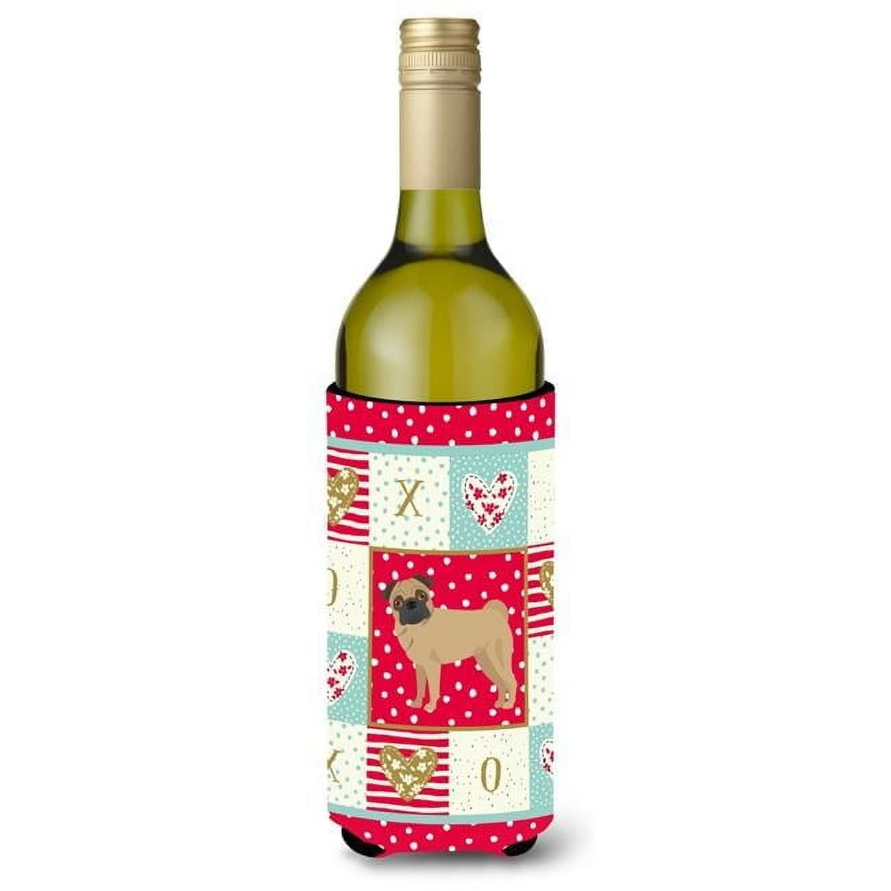 24 oz Pug Love Wine Bottle Hugger - Walmart.com
