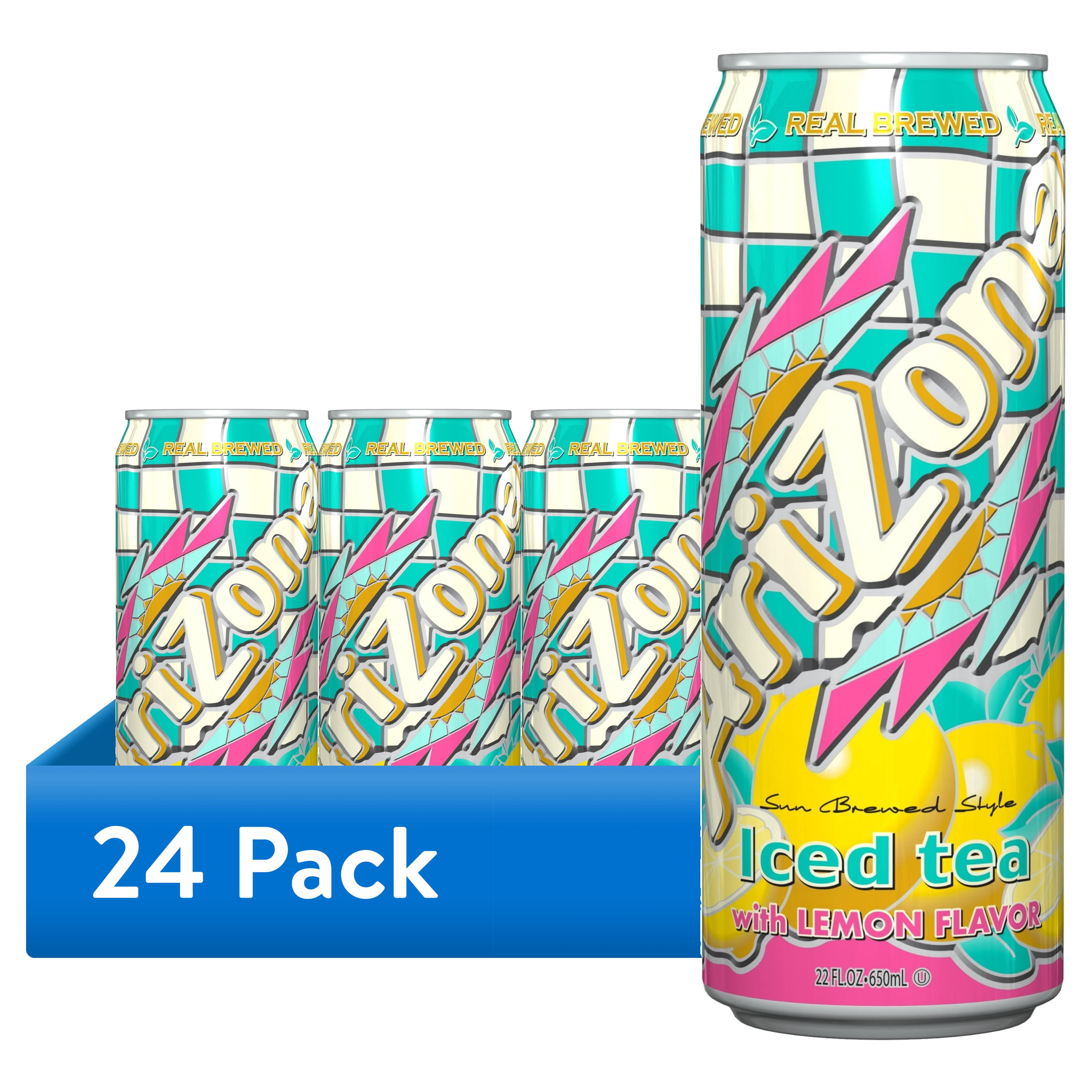 (24 pack) Arizona Lemon Tea 99 cent 22 fluid ounce in aluminum cans ...