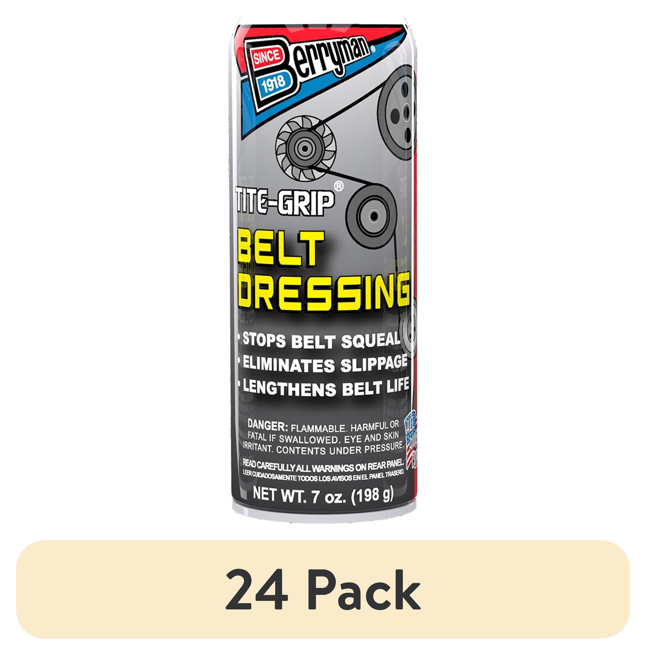 (24 pack) Berryman Products 0807 Tite-Grip Belt Dressing, 7 oz Aerosol ...