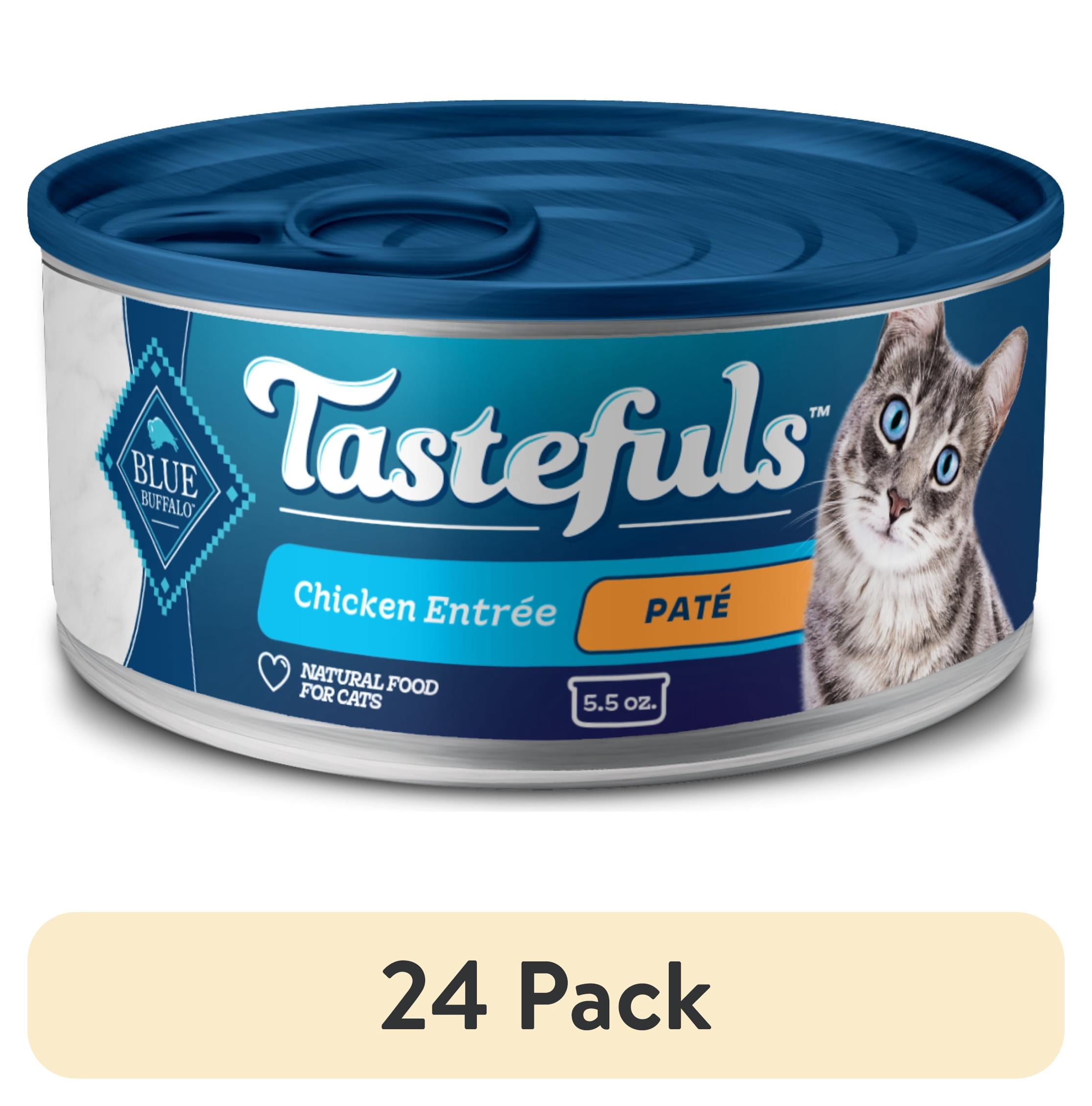 (24 pack) Blue Buffalo Tastefuls Natural Wet Cat Food, Adult, Chicken ...
