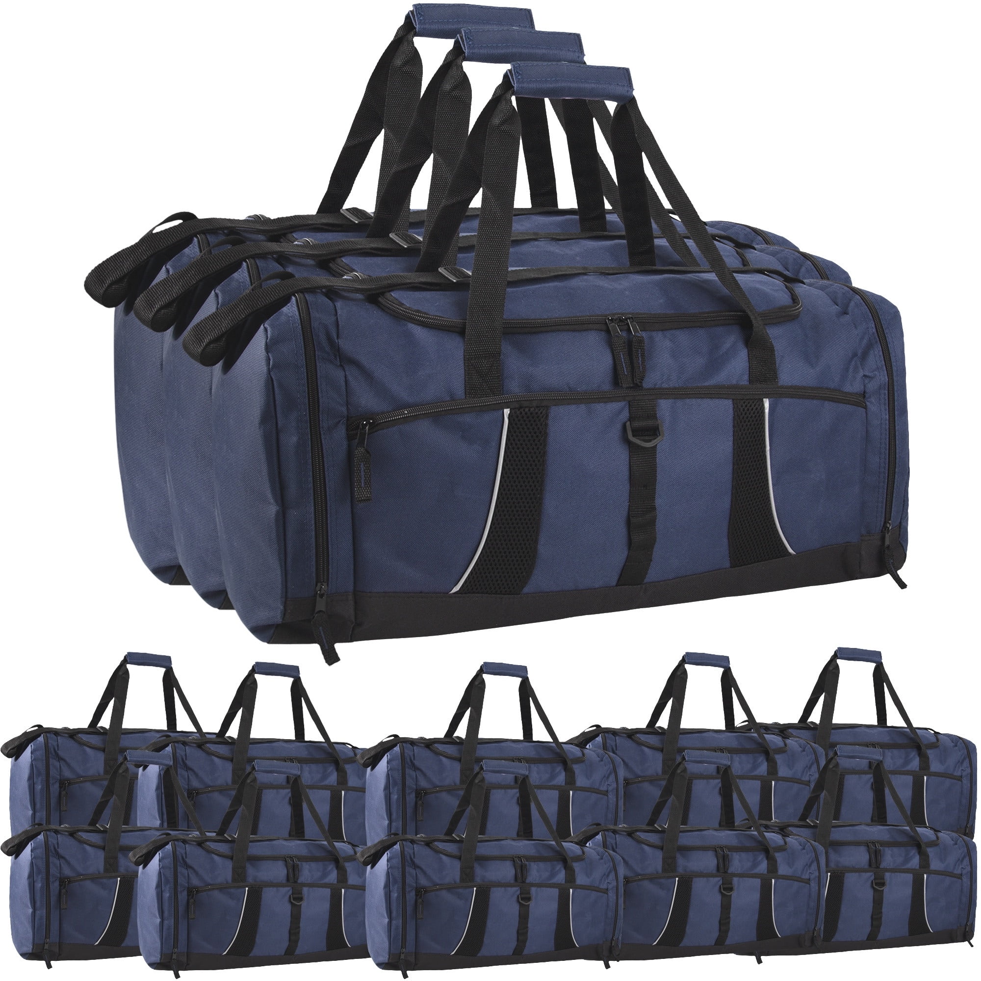 24 pack Extra Large 26 Inch 79 Liter Duffel Bags 48 Inch Shoulder Strap ...