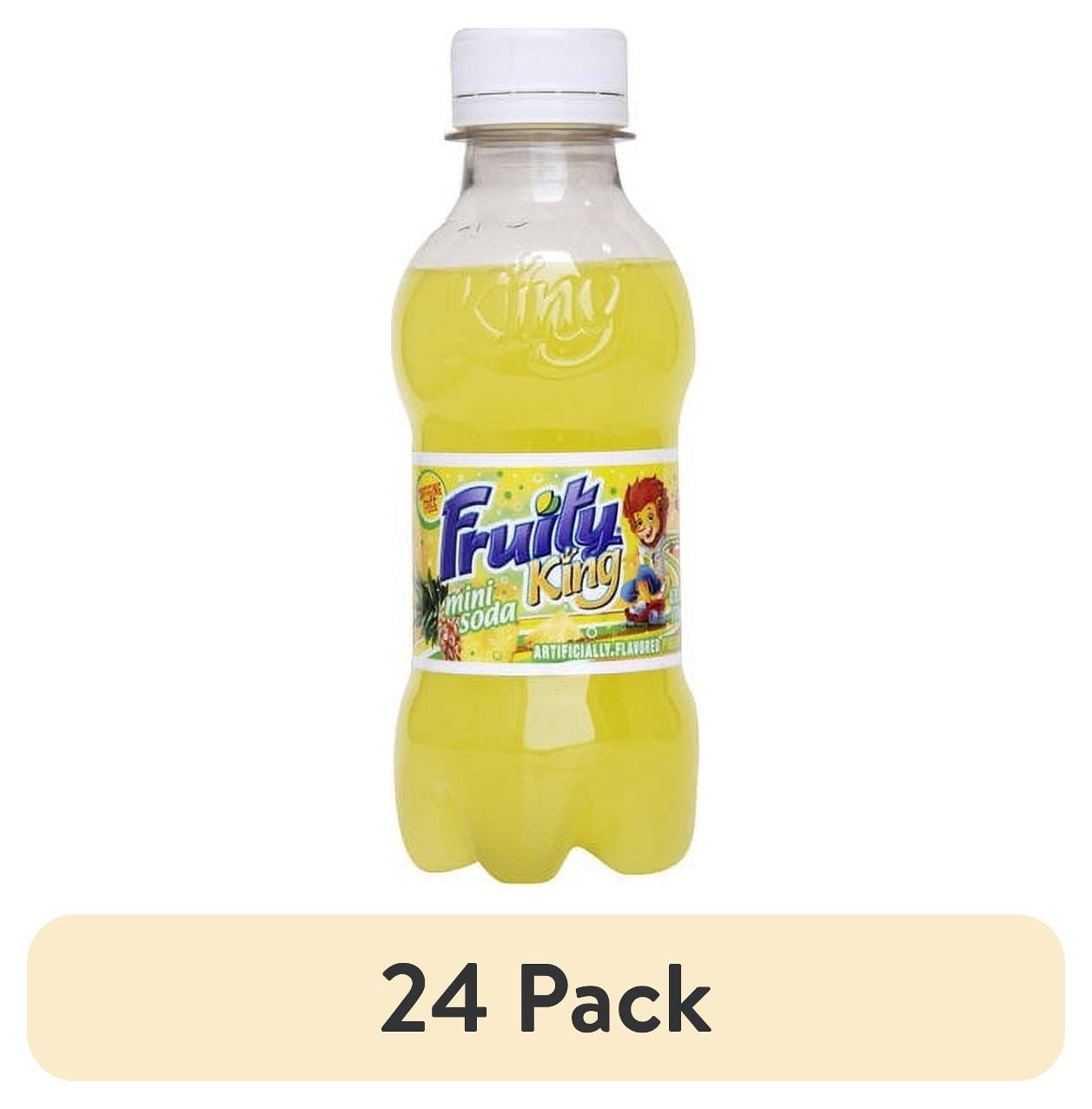 (24 pack) Fruity King Mini Soda, Pineapple, 5.75 Fl Oz, 1 Count ...