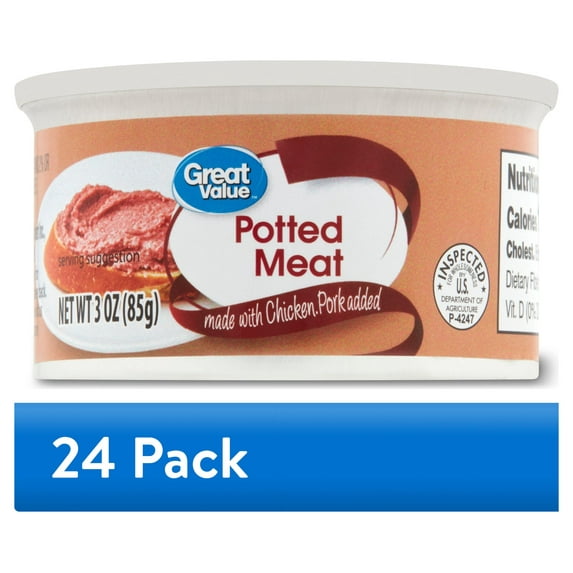 (24 pack) Great Value Potted Meat, 3 oz - Walmart.com