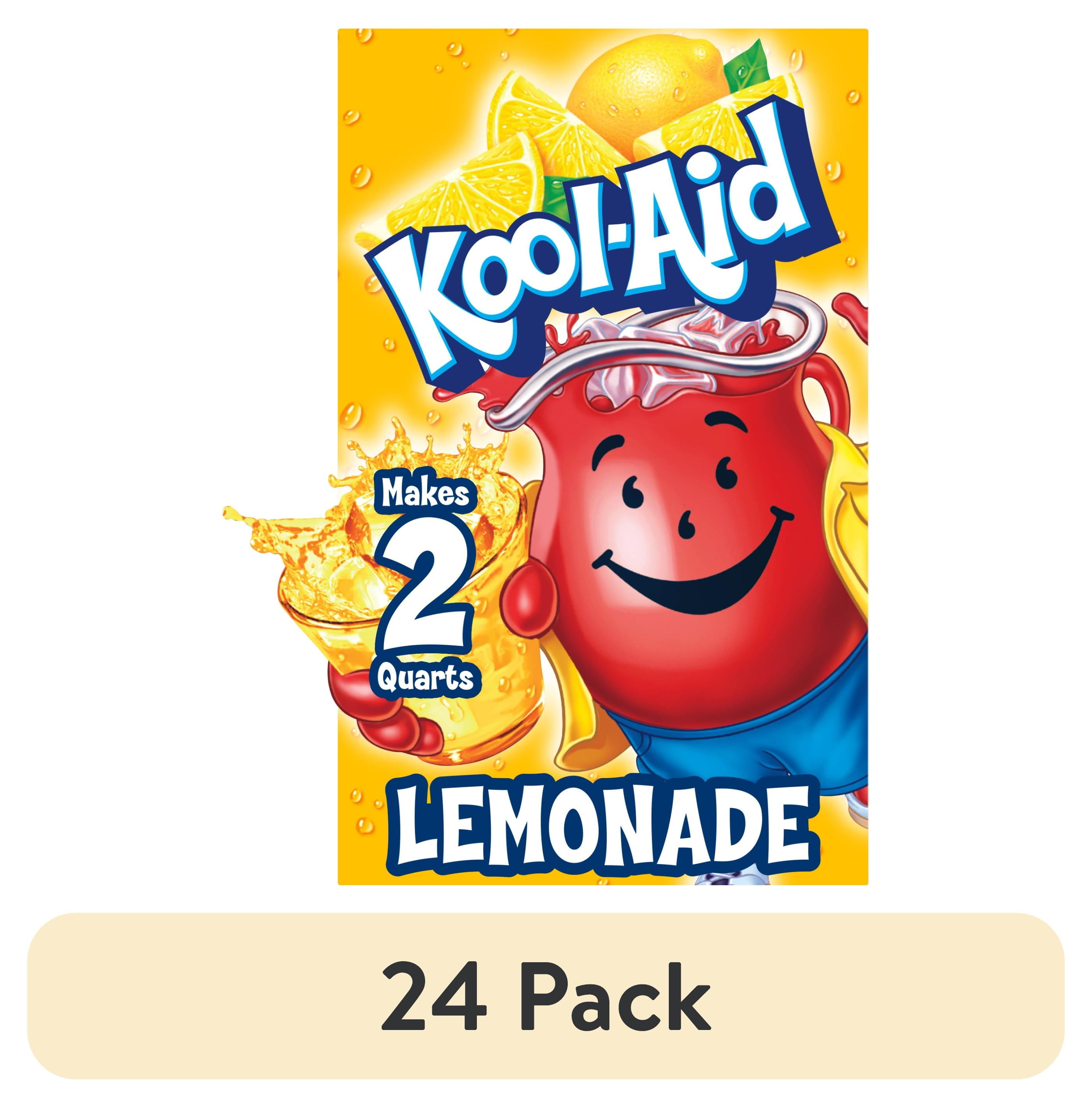 (24 pack) Kool-Aid Unsweetened Lemonade Naturally Flavored Powdered ...