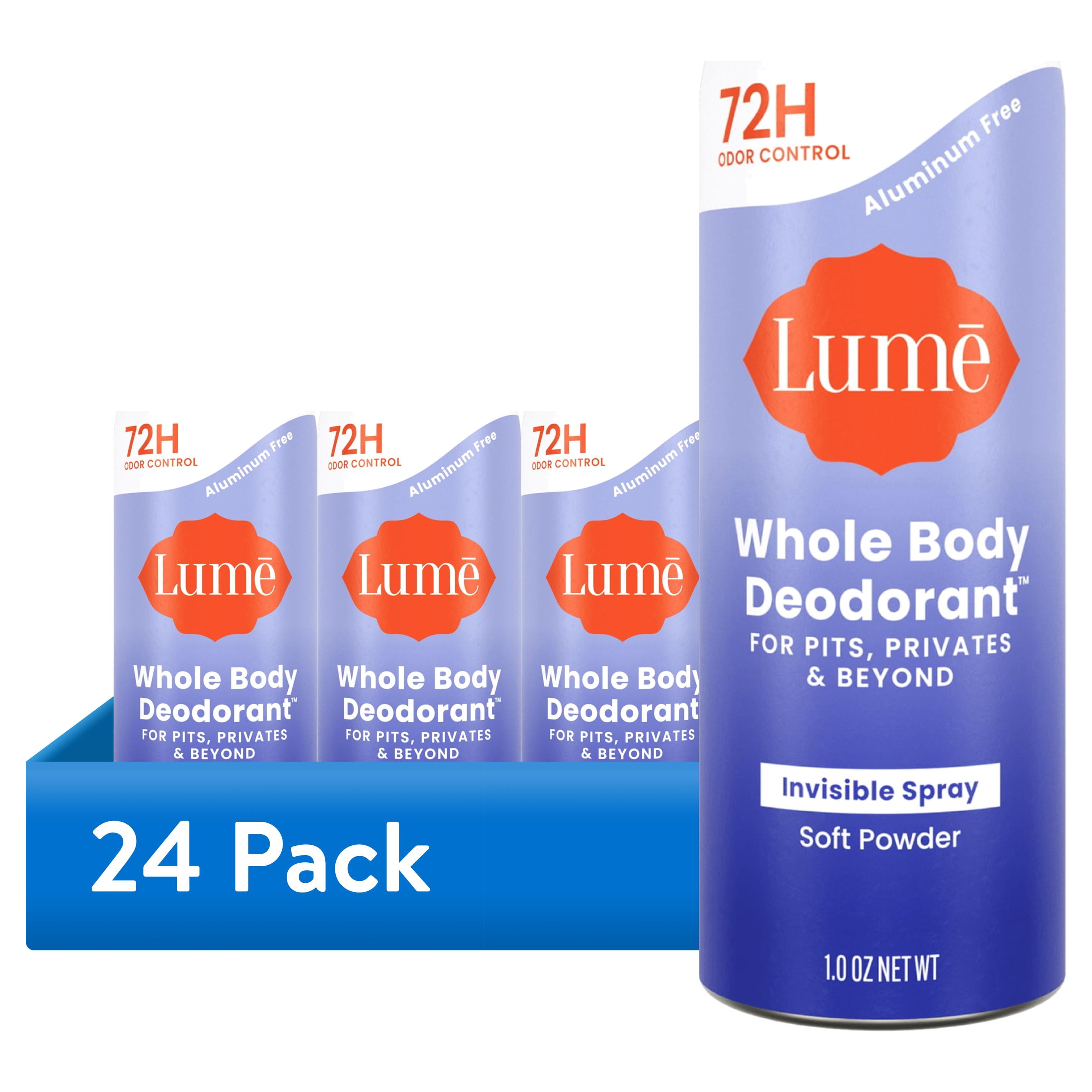 (24 pack) Lume Whole Body Women’s Deodorant - Trial Size Spray ...