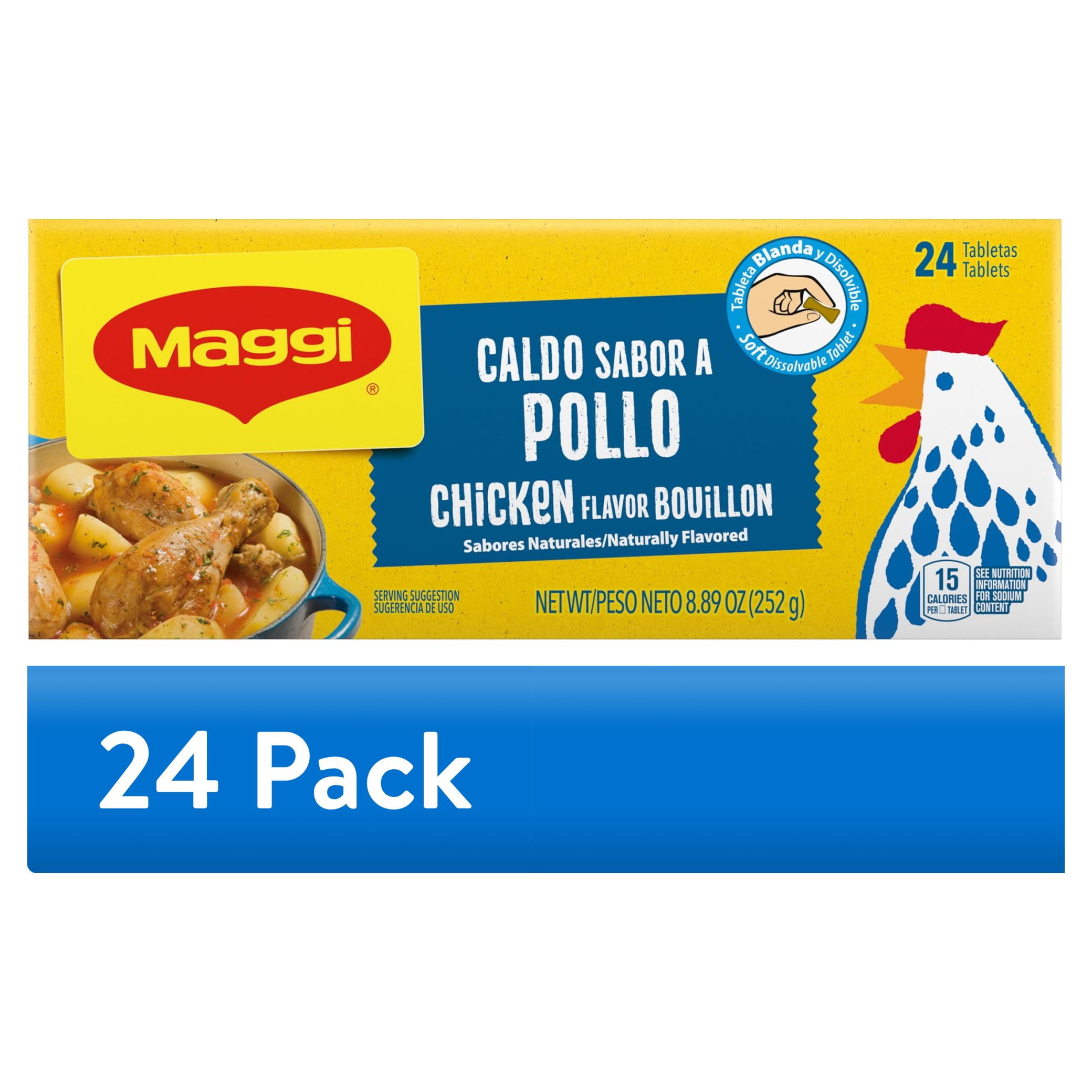 (24 pack) Maggi Chicken Flavor Bouillon Cubes, 10.2 Oz 8.89 oz ...
