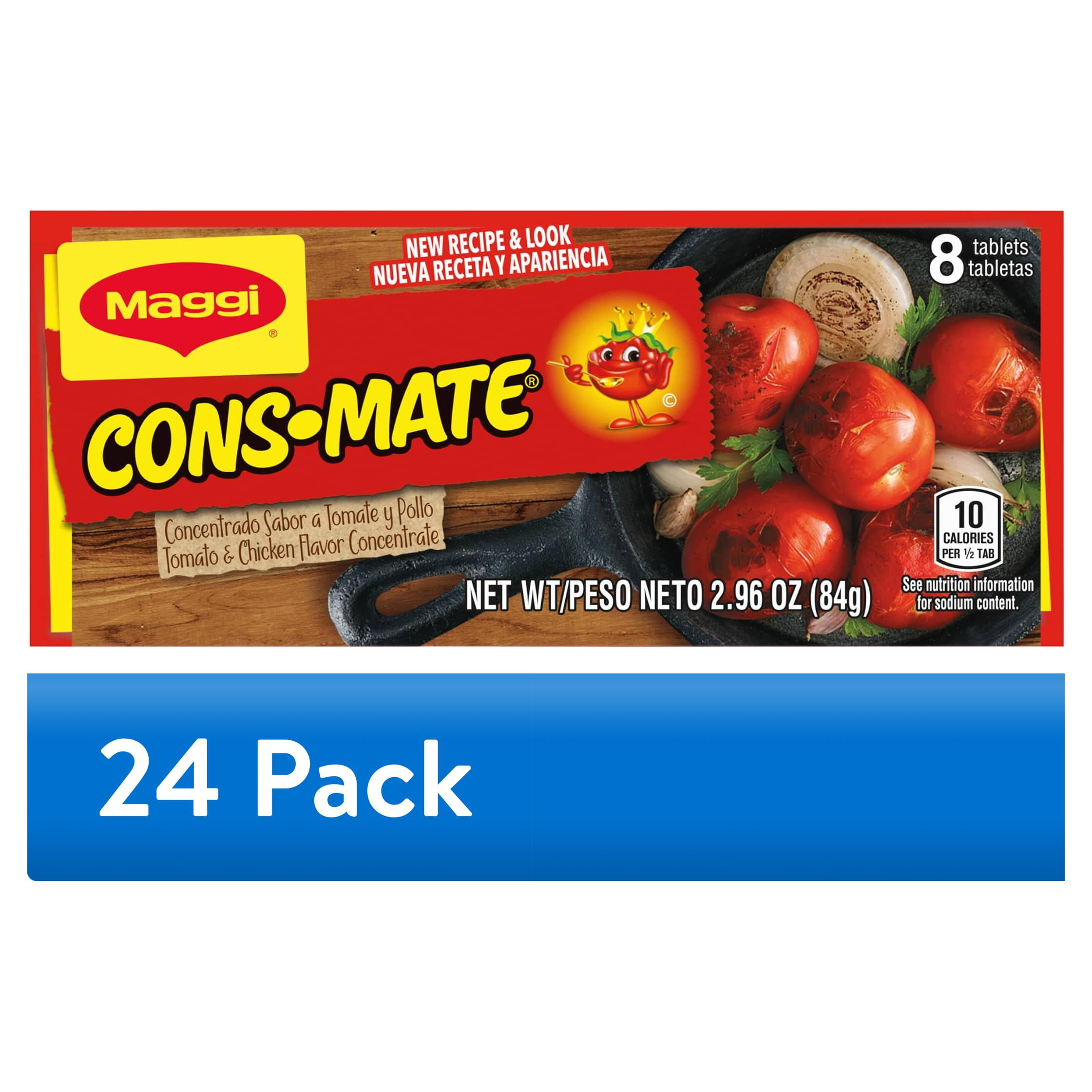 (24 pack) Maggi Consomate Tomato and Chicken Flavor Concentrate, 2.96 ...