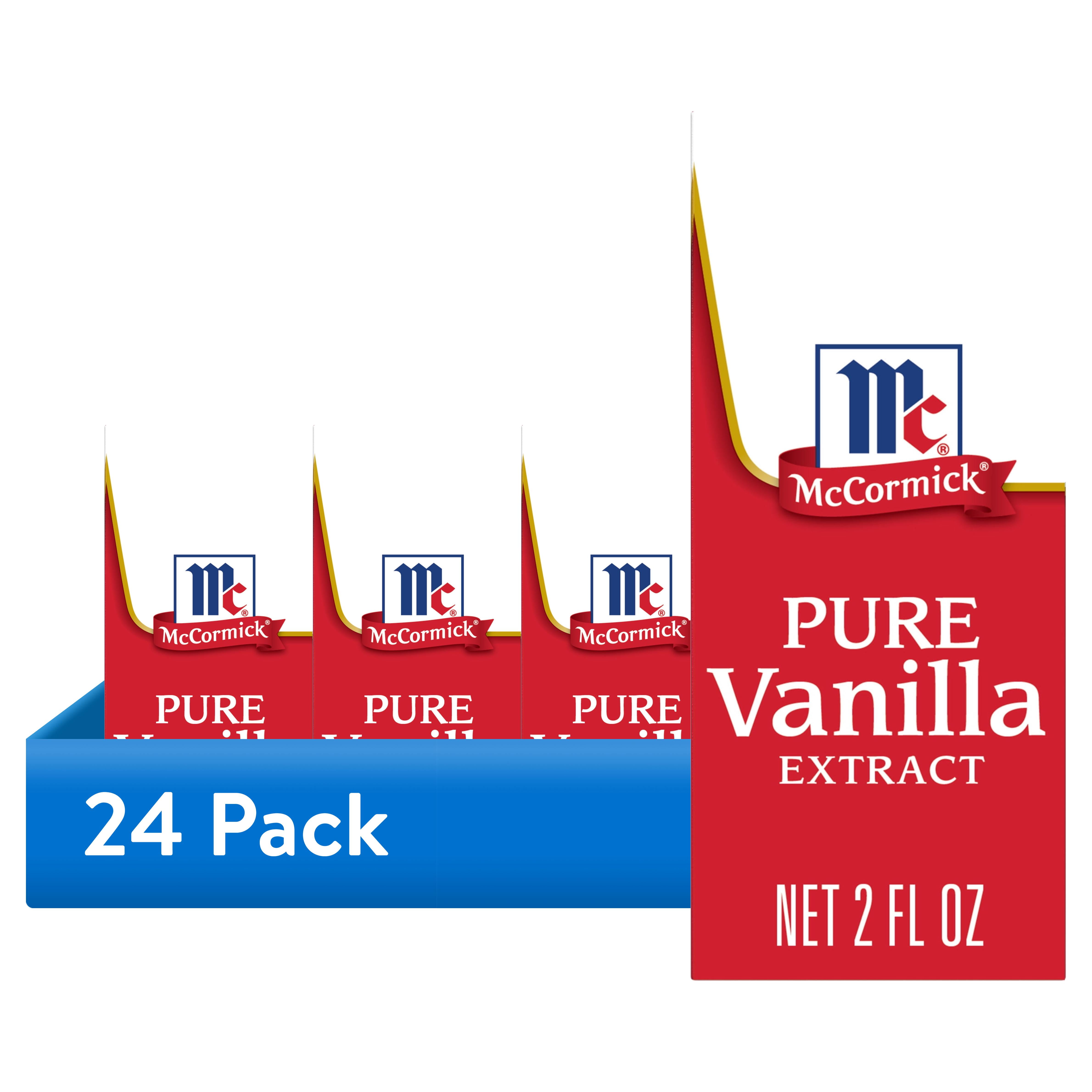 (24 pack) McCormick Non-GMO Gluten Free Pure Vanilla Extract, 2 fl oz Box - Walmart.com