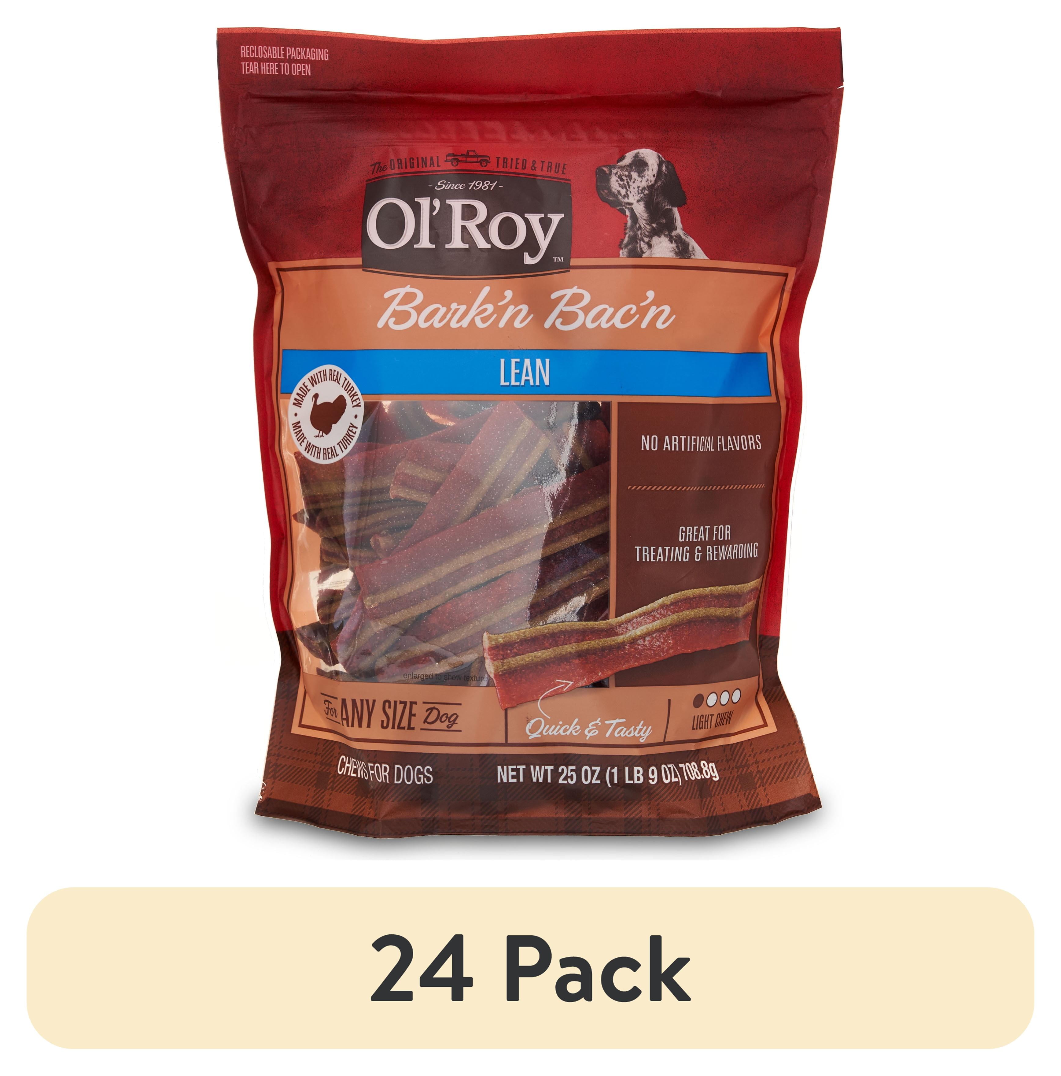 (24 pack) Ol' Roy Bark'n Bac'n Dog Treats, Lean, 25oz - Walmart.com