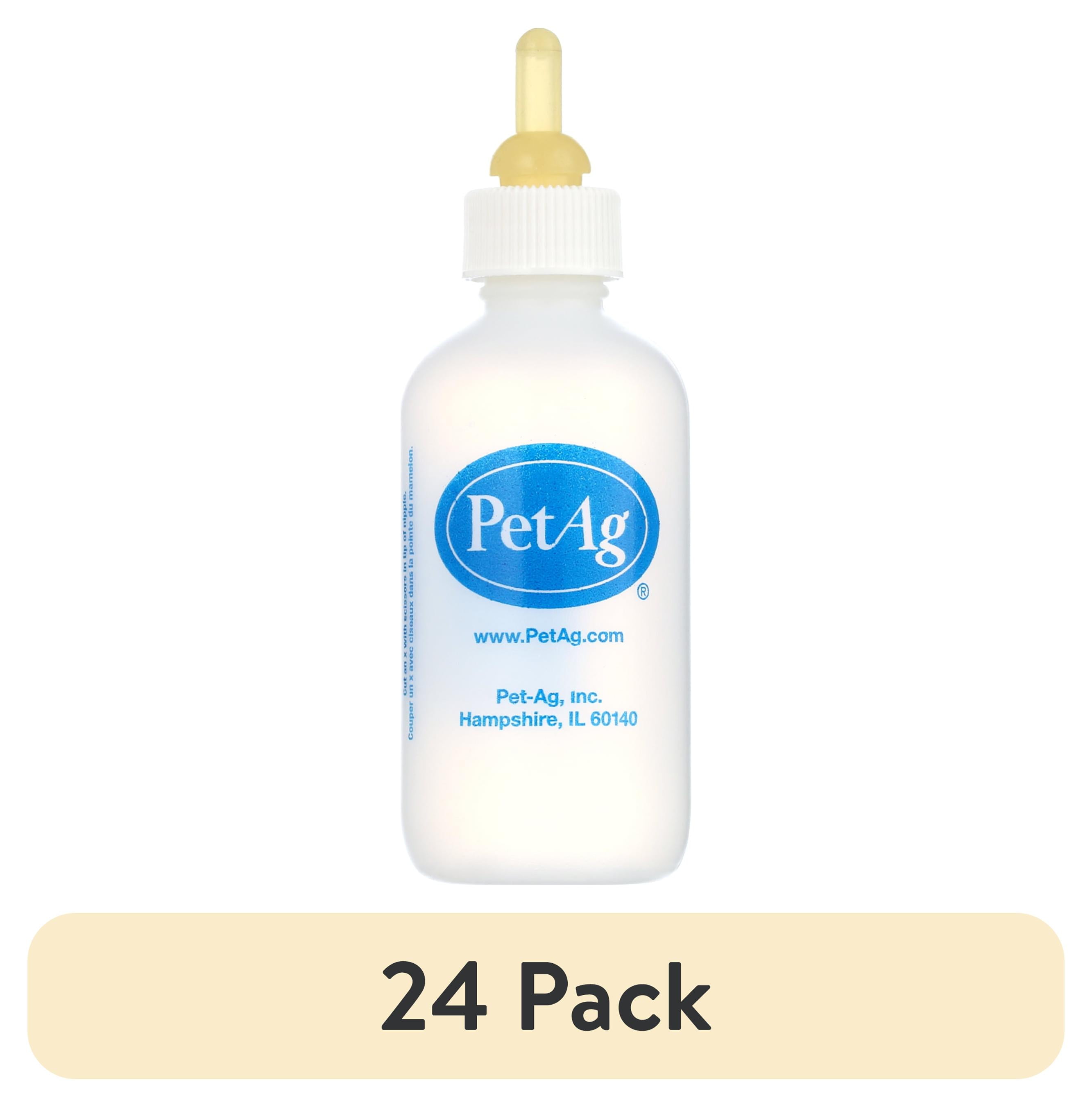 (24 pack) PetAg Small Animal Nurser Bottle - 2 oz - Walmart.com